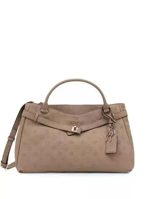 Guess Ella Logo-embossed Tote Bag - Neutrals