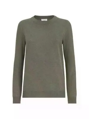 Brunello Cucinelli Cashmere Sweater With Monili Embellishment - Green