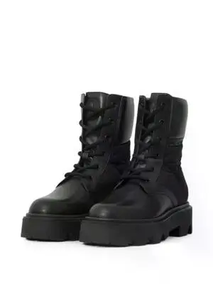 Moncler Aurea Quilted Lace-up Boots