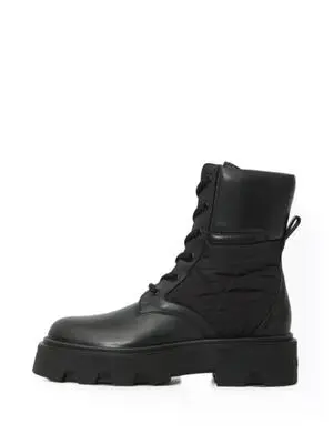 Moncler Aurea Quilted Lace-up Boots