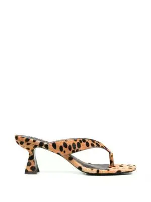 Cult Gaia Cheetah-print Thong Sandals - Neutrals