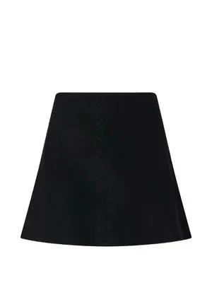 Liu Jo Knit Mini Skirt With Braided Details - Black