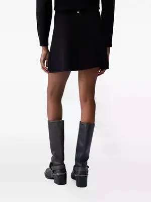 Liu Jo Knit Mini Skirt With Braided Detailing - Black