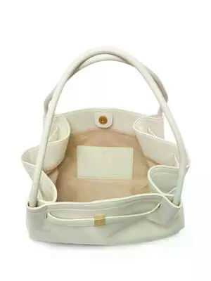 Jw Pei Hana Wide Pebbled-effect Shoulder Bag - White