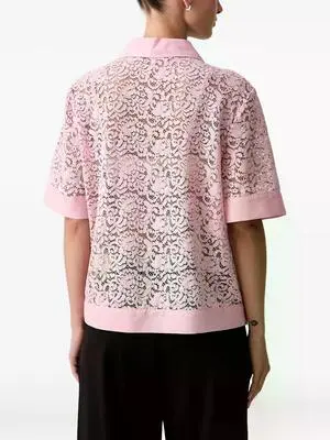 JOOP! Lace Overlay Short Sleeve Shirt