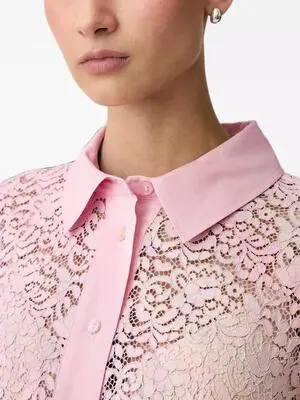 JOOP! Lace Overlay Short Sleeve Shirt