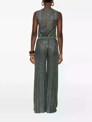 Missoni Sequin-embellished Striped Palazzo Pants