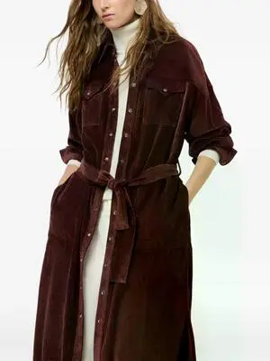 Brunello Cucinelli Fluid Corduroy Shirt Dress