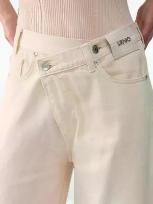 Liu Jo Asymmetrical Waistband Straight Trousers