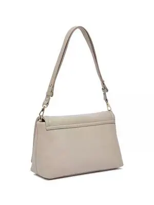 Liu Jo Lapuffy Large Shoulder Bag With Jewel Chain - Neutrals