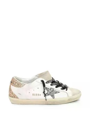GOLDEN GOOSE Superstar Glitter-star Sneakers - White