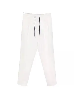 Brunello Cucinelli Drawstring-fastening Pleated Trousers - White