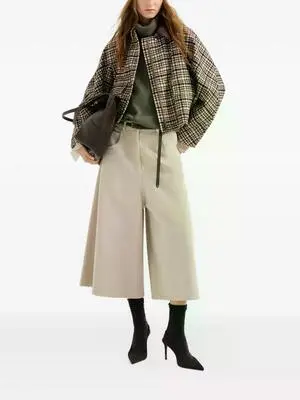 Brunello Cucinelli Cashmere English-rib Turtleneck Sweater With Monili - Green