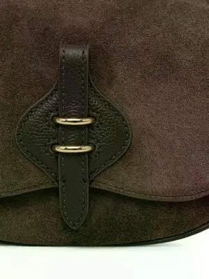 COCCINELLE Suede-panelled Leather Shoulder Bag