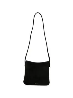 Manu Atelier Fidèle Suede Shoulder Bag - Black