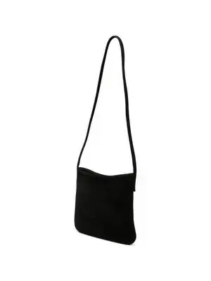 Manu Atelier Fidèle Suede Shoulder Bag - Black