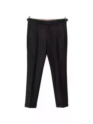 BERWICH Pleated Trousers - Black