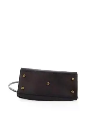 Saint Laurent Monogram Cabas Leather Small Satchel