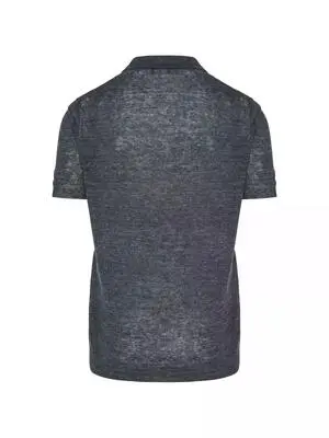 BARBA NAPOLI Short-sleeve Knit Polo Shirt