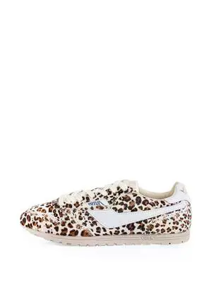 AUTRY Leopard-pattern Lace-up Sneakers