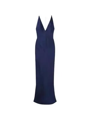 Michael Lo Sordo Anna Crystal-embellished Maxi Dress - Blue