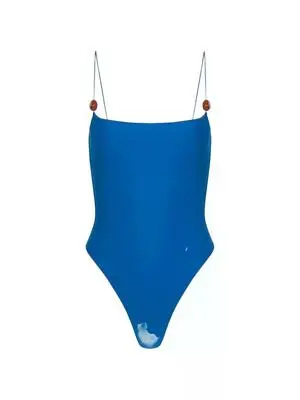 TROPIC OF C The C Bead-embellished Swimsuit - Blue