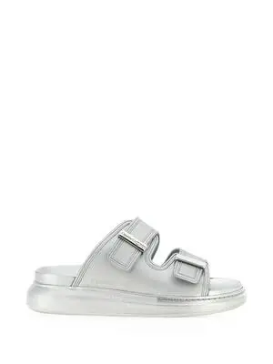 Alexander McQueen Hybrid Double-band Sandals - Metallic