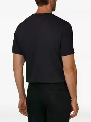 Boggi Milano T-shirt In Diagonal Cotton-blend Jersey B-tech