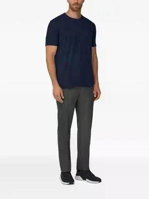 Boggi Milano T-shirt In Diagonal Cotton-blend Jersey B Tech