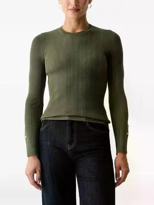 Guess Ribbed-knit T-shirt - Green