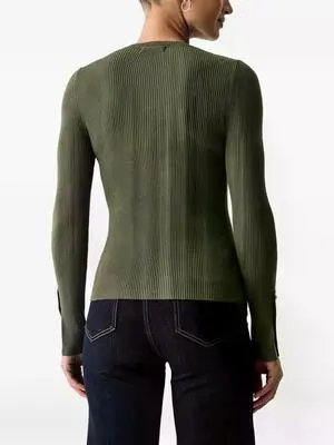 Guess Ribbed Knit Long Sleeve T-shirt
