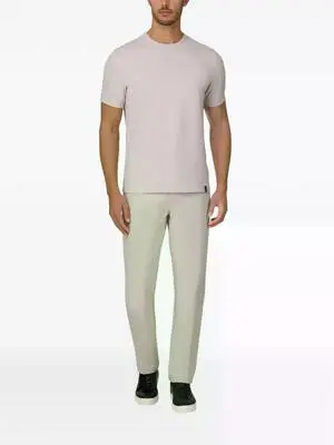 Boggi Milano T-shirt In Diagonal Cotton-blend Jersey B-tech