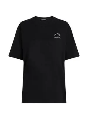 Karl Lagerfeld Rue St-guillaume Oversized T-shirt - Black