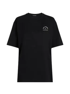 Karl Lagerfeld Rue St-guillaume Oversized T-shirt - Black
