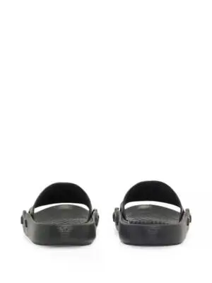 Emporio Armani Logo Print Slip-on Sandals