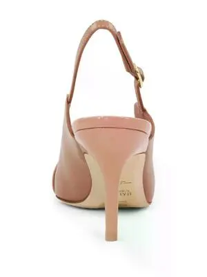 MALONE SOULIERS Marion Patent Slingback Sandals - Neutrals