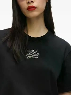 Karl Lagerfeld Rhinestone Autograph T-shirt