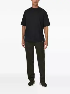 Boggi Milano T-shirt In Piqué Cotton Blend Mélange B Tech - Black