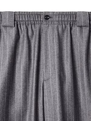 Giorgio Armani Oversized Heritage Suit In Jacquard Pinstripe Virgin Wool