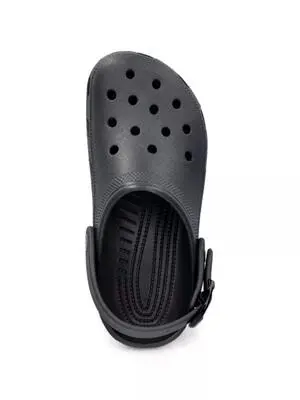 CROCS Perforated Buckle-strap Mules