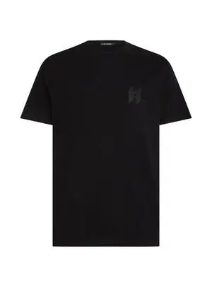 Karl Lagerfeld Monogram Wool-blend T-shirt - Black