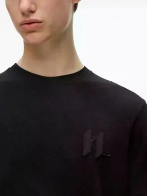 Karl Lagerfeld Monogram Wool-blend T-shirt