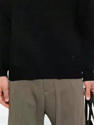 Corneliani Roll-neck Embroidered-logo Sweater