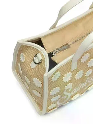 MC2 SAINT BARTH Vivian Floral Appliqué Shoulder Bag