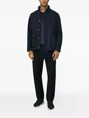 Boggi Milano Bomber In Technical Fabric B Tech