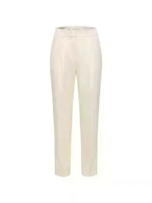 Elie Saab Satin-finish Tailored Trousers - Neutrals