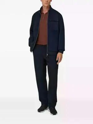 Boggi Milano Full-zip Sweatshirt In Cotton Blend Scuba B Tech