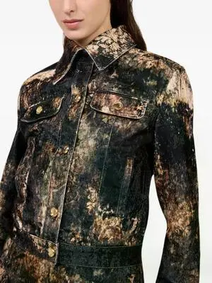Roberto Cavalli Button-up Denim Jacket