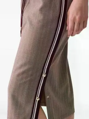 Liu Jo Midi Skirt With Side Tape And Buttons