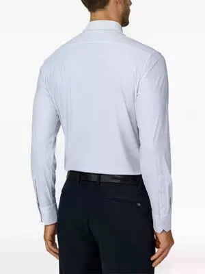 Boggi Milano Shirt Micro Patterned Nylon Stretch Slim Fit B Tech